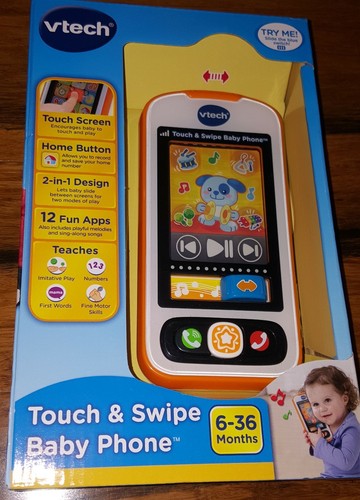 VTech Touch and Swipe Baby Phone Educational | eBay Australia