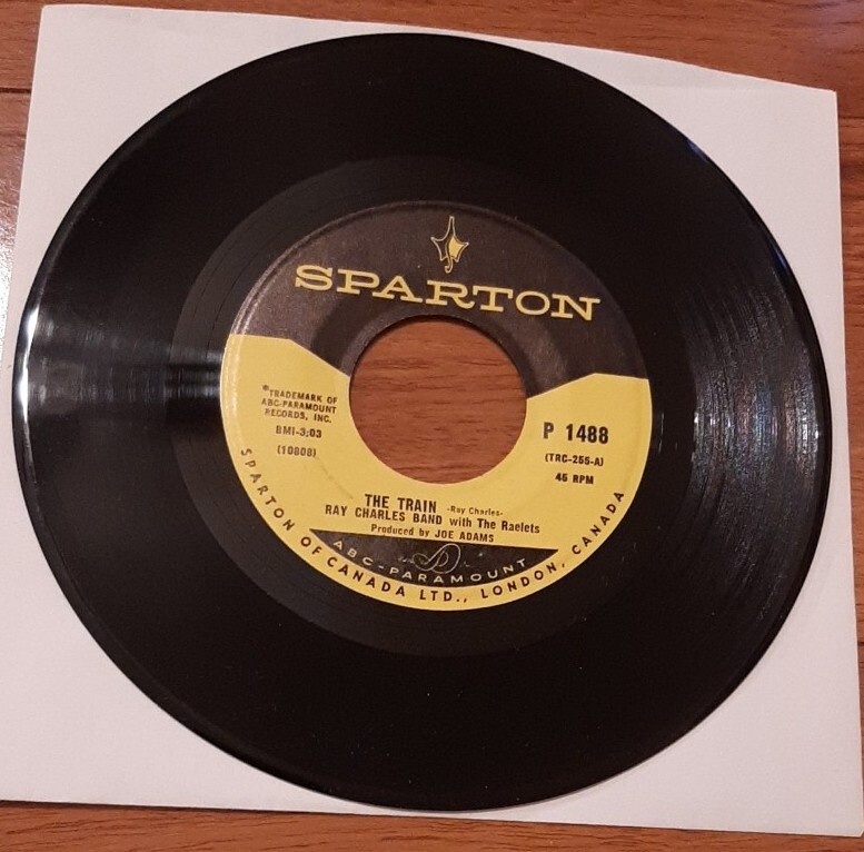 Ray Charles Band Canada import 45 The Train / Let's Go Get Stoned ...