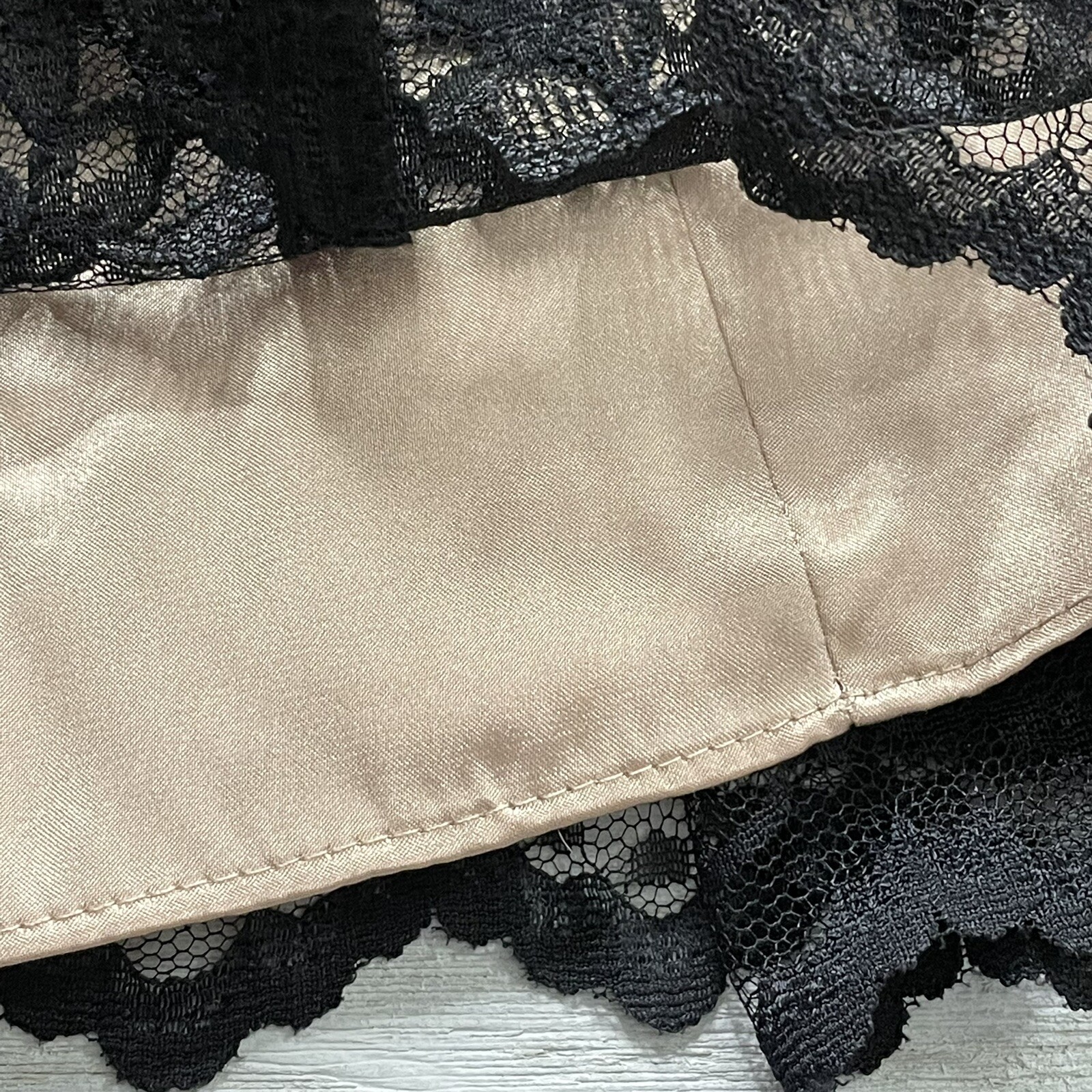 ELIZA J Black Lace Illusion Empire Waist Cocktail Eve… - Gem