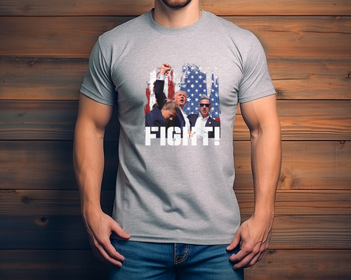 Donald Trump FIGHT T-SHIRT - Support TRUMP 2024- TRUMP SUPPORT SHIRT | eBay