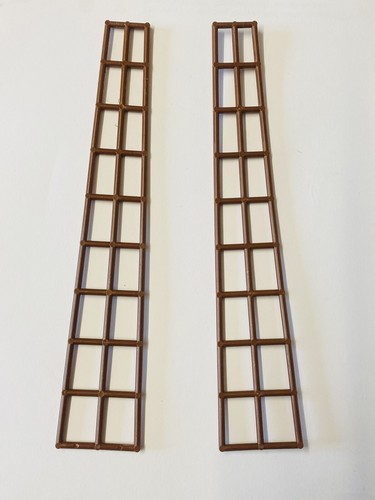 LEGO VINTAGE BROWN BOAT MAST RIGGING LONG 27x5 2541 -PIRATE SHIP 6285 ...