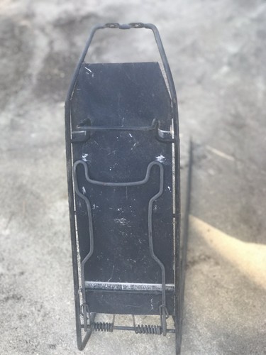 VINTAGE ANTIQUE BIKE BICYCLE REAR RACK LUGGAGE RACK BAGGAGE RACK BLACK ...