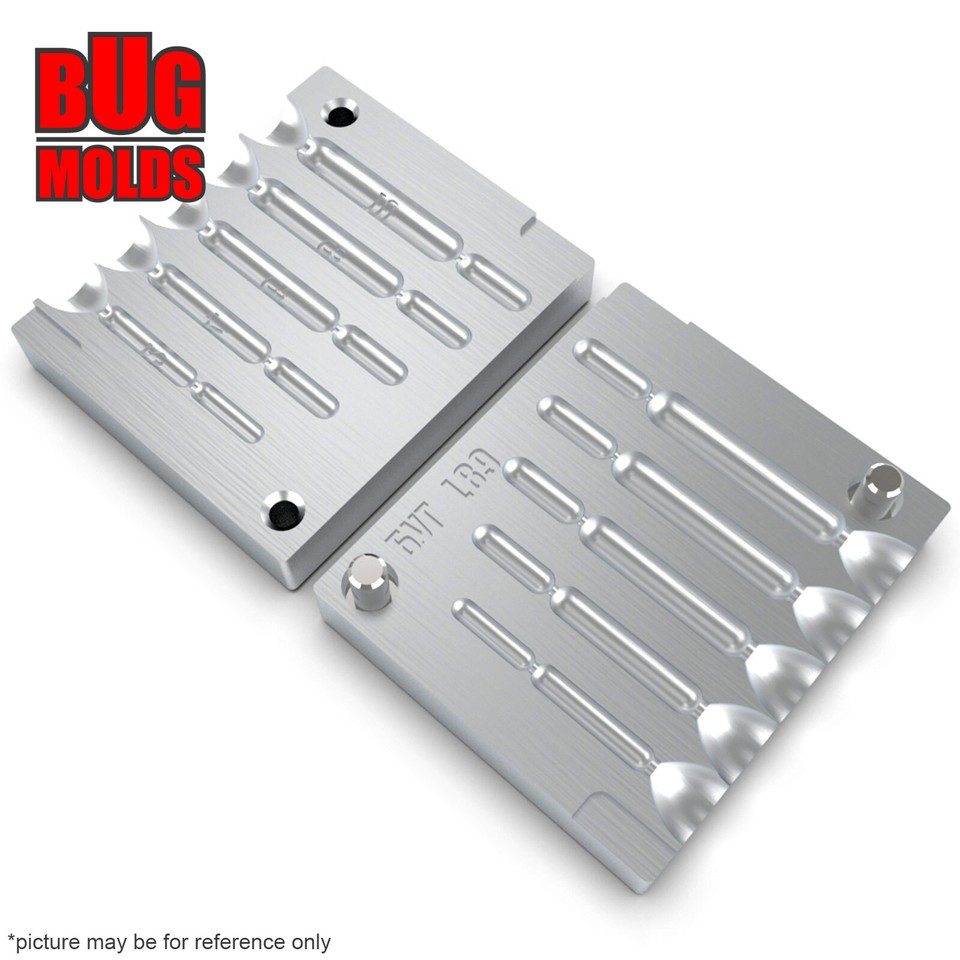 FishingSinkerMold AluminiumFishingMold Lure making Lead Molds Drop Shot ...