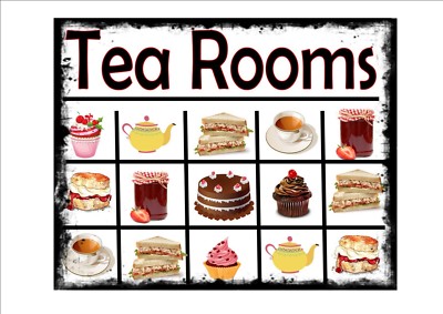 Tea Rooms Afternoon Tea Sign Wall Plaque Vintage Tea Advertising Sign ...
