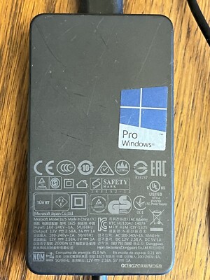 Genuine Microsoft Surface Pro Windows 36W Charger Power Supply Model ...