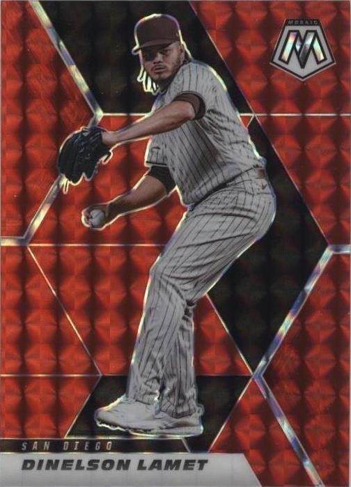 2021 Panini Mosaic - Dinelson Lamet #89 Red Mosaic Prizm for sale ...
