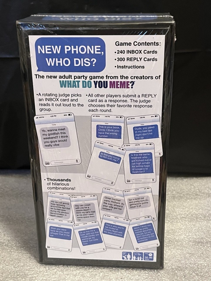 NEW! - What Do You Meme? New Phone, Who Dis? Party Game Still Sealed | eBay