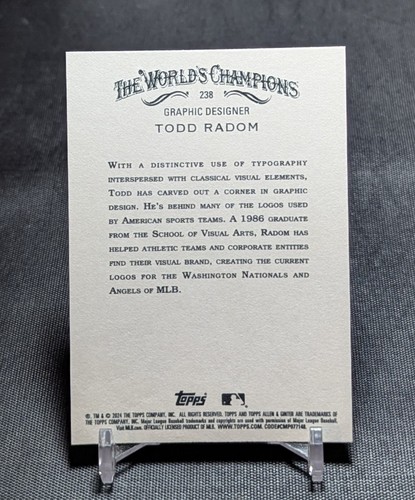 Todd Radom 2024 Topps Allen & Ginter Baseball Card #238 | eBay