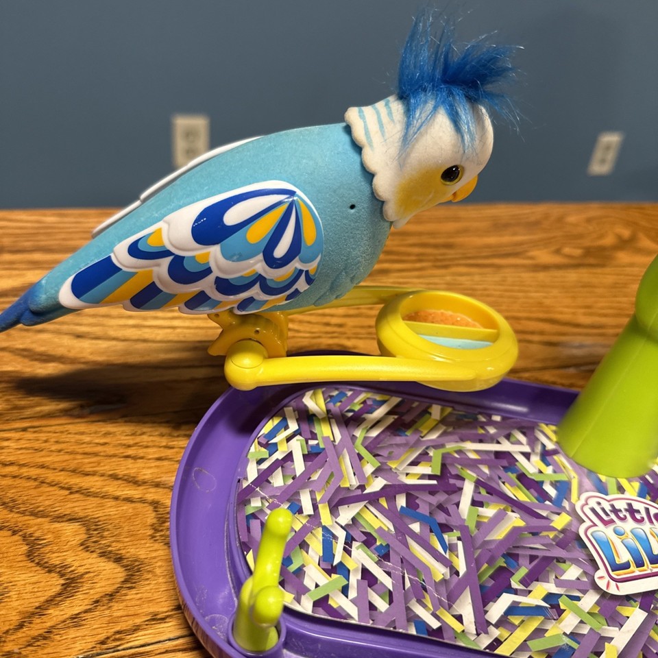 Little Live Pets Cleverkeet Interactive Bird Parrot Playset. WORKS. No ...