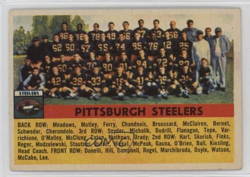 1956 Topps Pittsburgh Steelers Team #63 | eBay