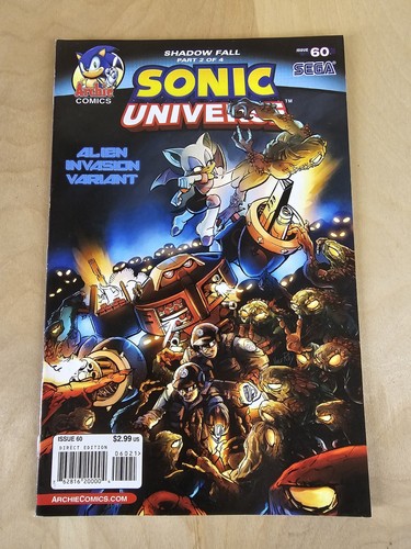 Sonic Universe #60 - Alien Invasion Variant Cover - Shadow The Hedgehog ...