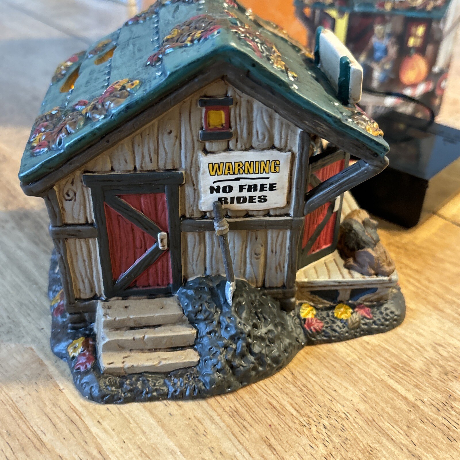 Dept 56 Halloween Haunted Rails Outpost Rickety Railroad Switching ...