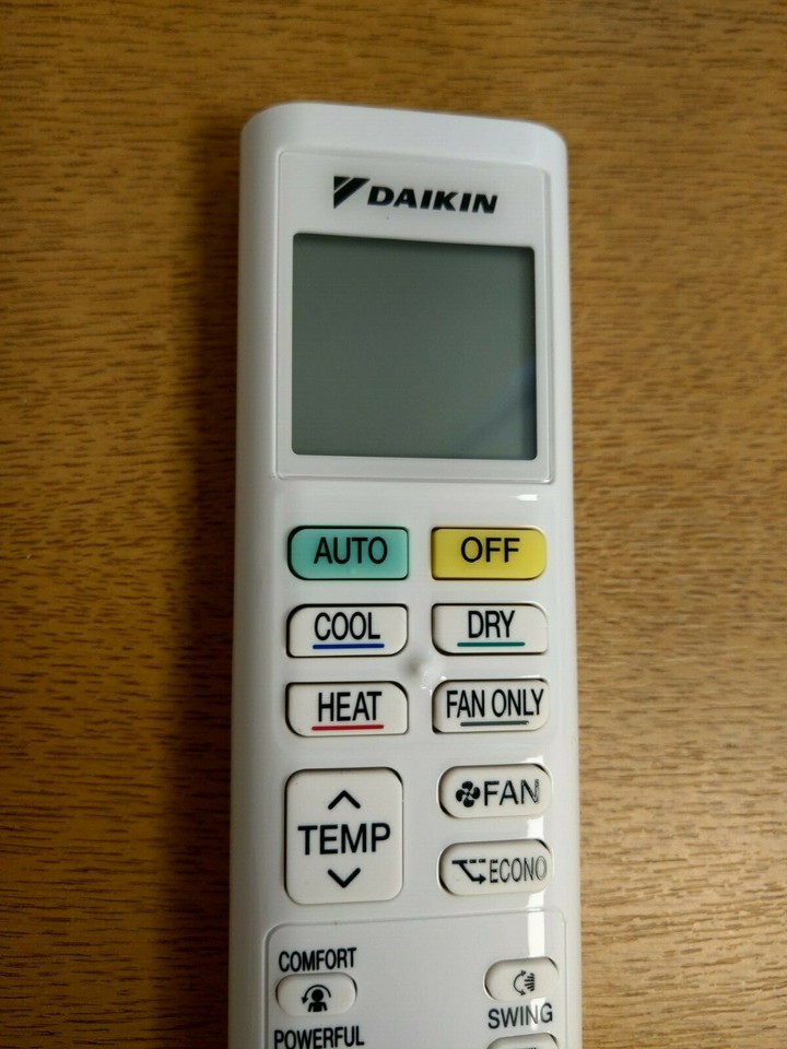 Daikin ARC480A53 LCD Air Conditioning Remote Control Hand Held Wireless ...