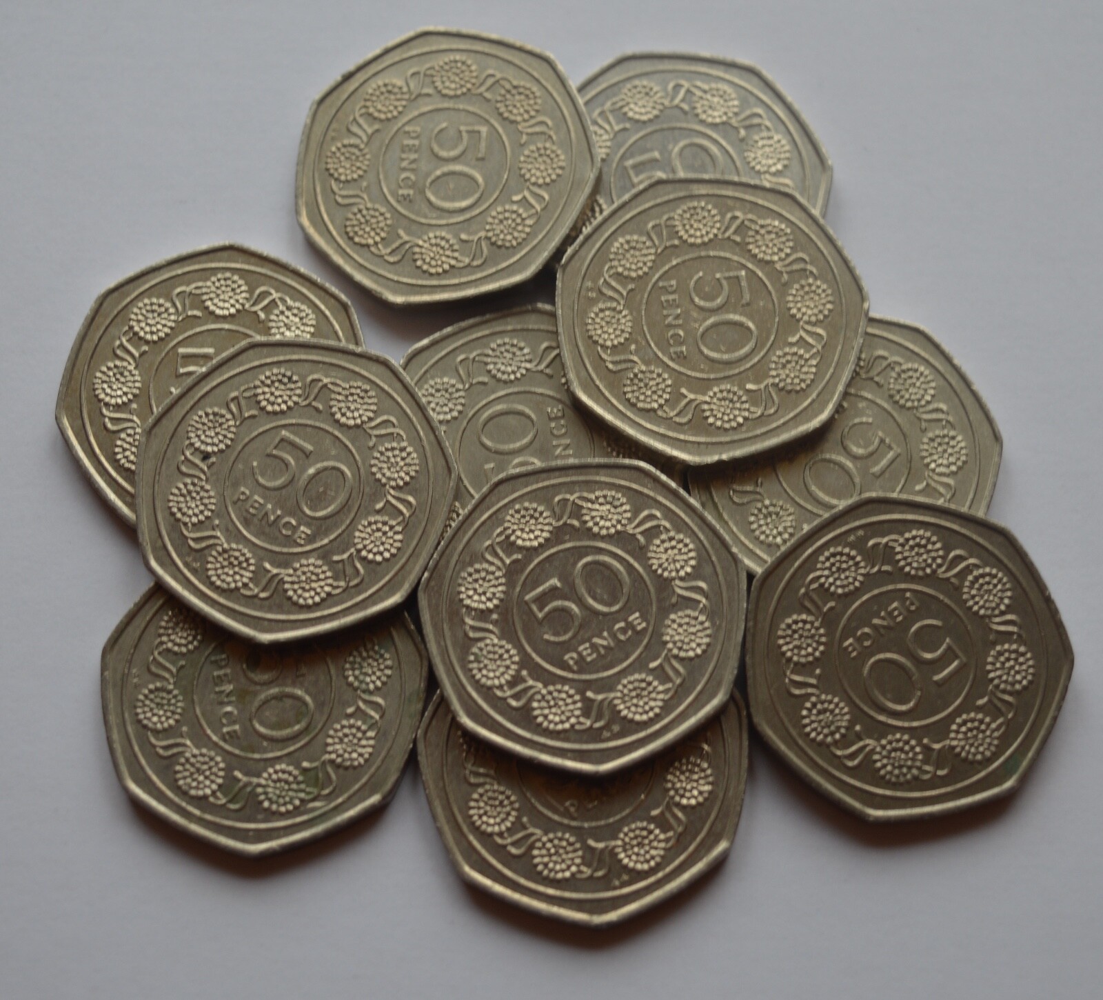 1988 Gibraltar 50p Fifty Pence Candytuft Flower DIE AA Coin | eBay UK