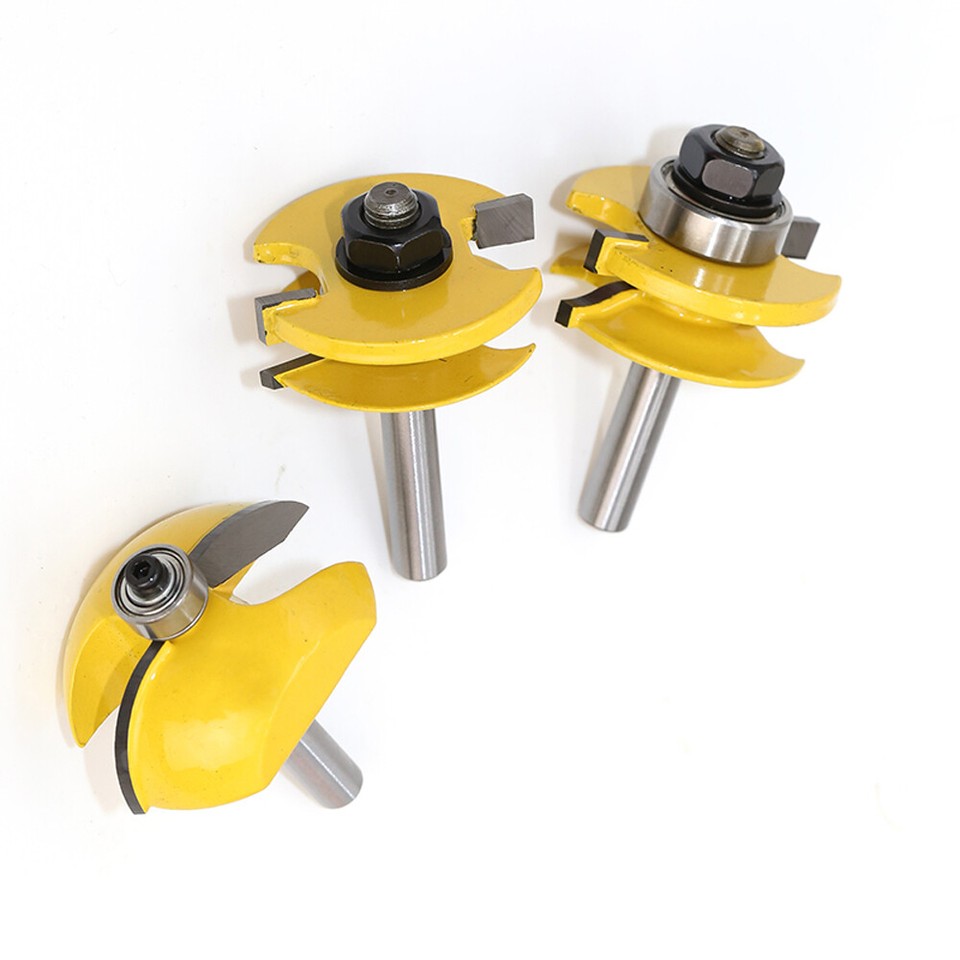 3pcs 8mm Shank Raised Panel Cabinet Door Router Bit Set | eBay