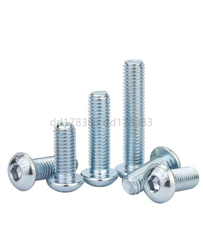 M3/M4/M5/M6/M8 Galvanized Steel Button Head Bolt Hex Socket Hex Screw ...