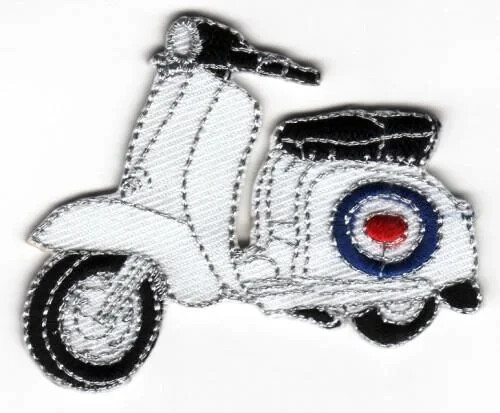 New Sew on Iron on Patch Scooter Vespa Lambretta Ska MOD patches embroidered | eBay