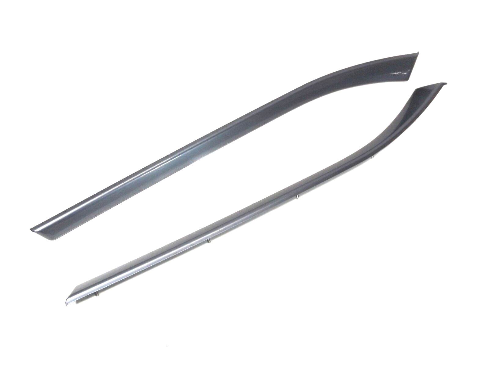 1996-2003 BMW E39 Front Door Interior Trim Gloss Gray Passenger Driver ...