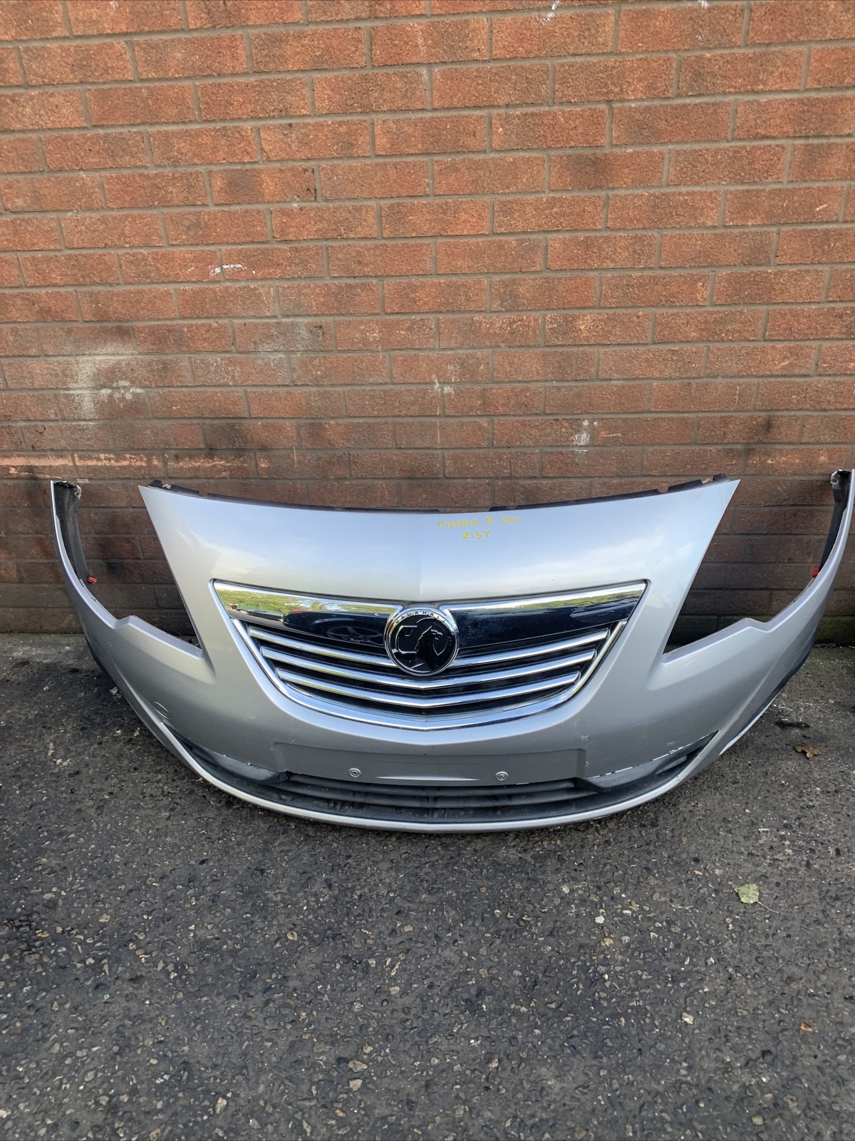 Vauxhall Meriva B Front Bumper SILVER Z157 With Grill and Lip | eBay UK