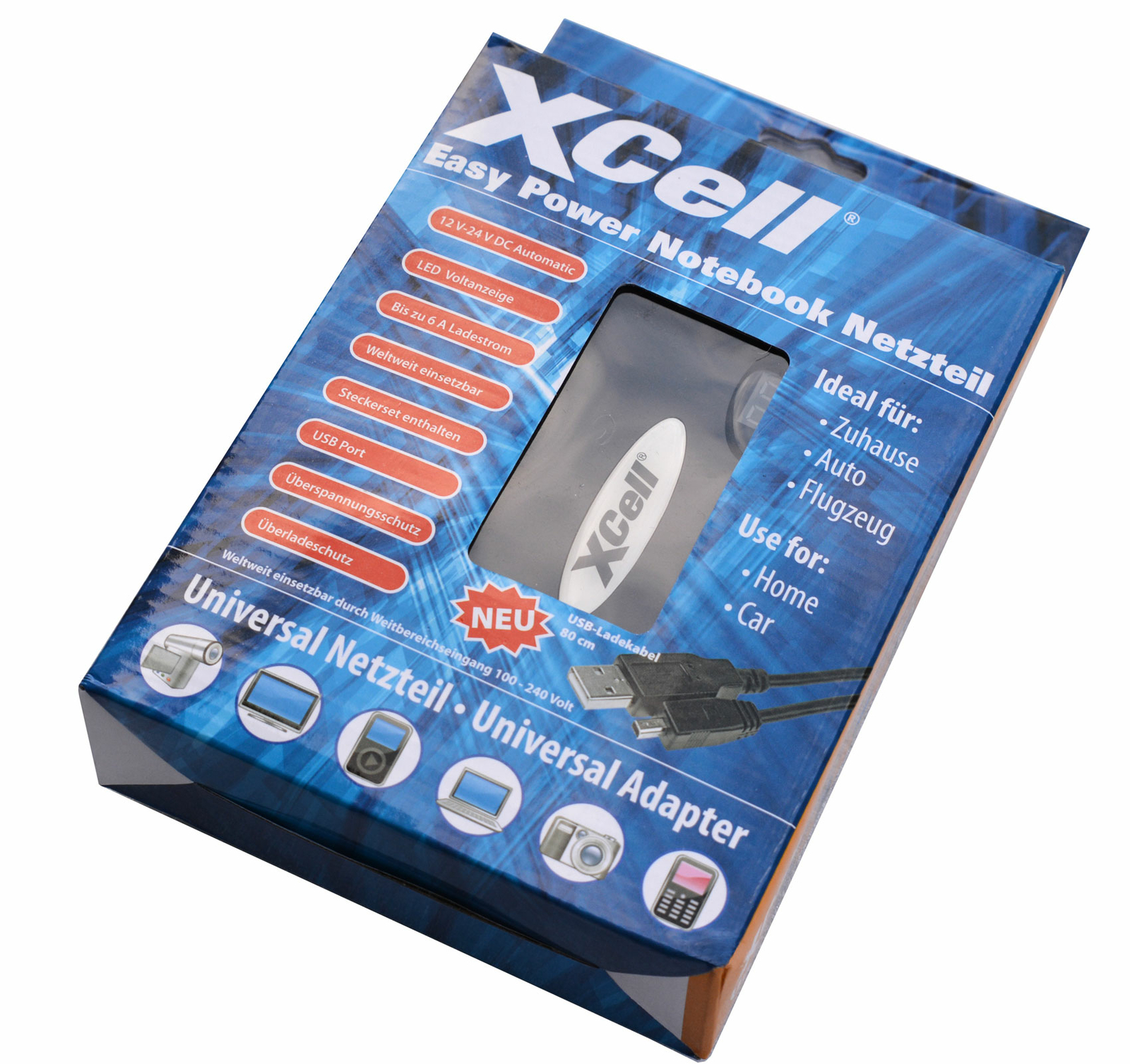 XCell Universal Supply 120 Watt 303326 110-240V Car Adapter Truck 12V ...