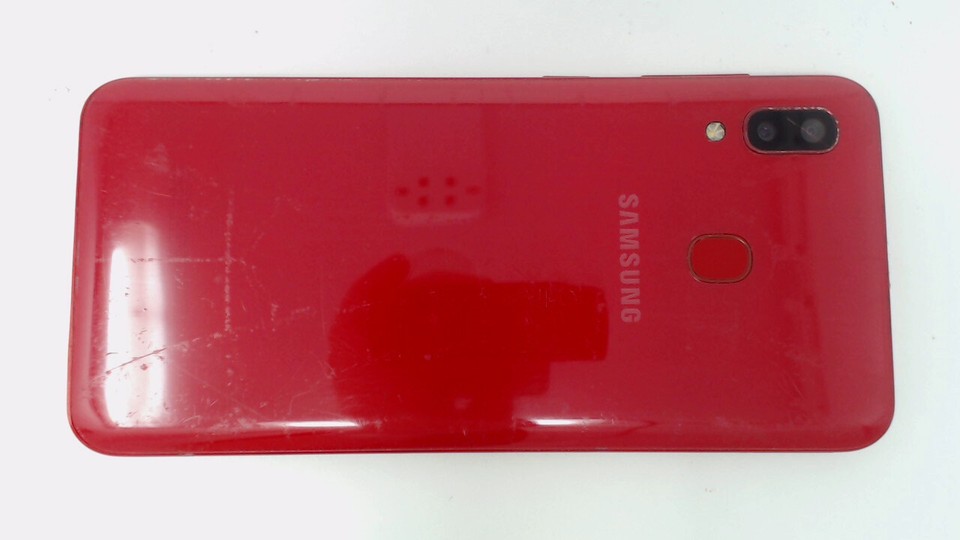 Samsung Galaxy A20 SM-A205G (Red 32GB) Unlocked Dual Sim CRACKED GLAS ...