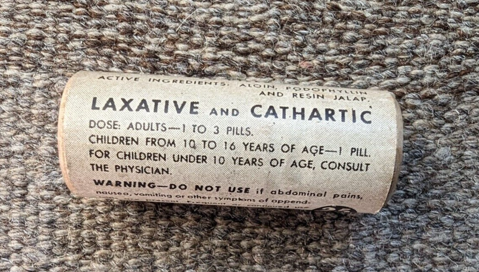 'Ma-Le-Na Pills, Laxative & Cathartic' Unopened 50 Pill Tube-NOS Quack ...