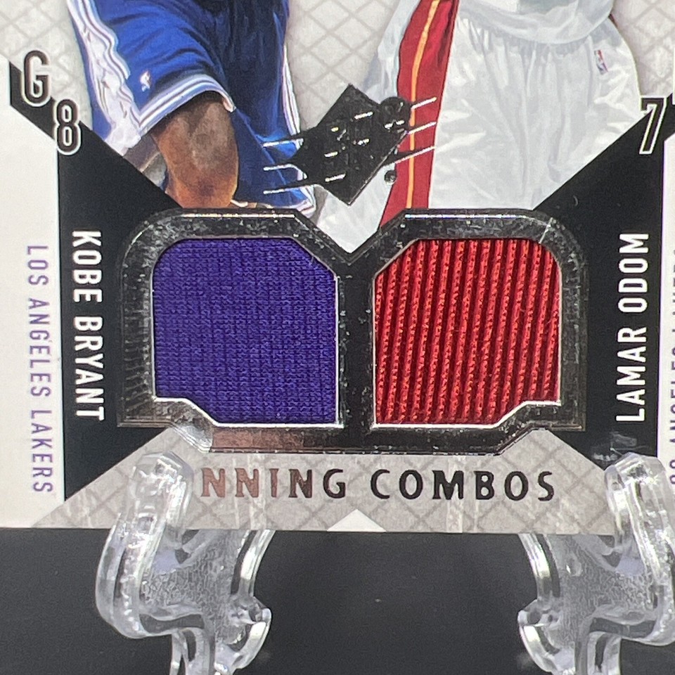 2004-05 Kobe Bryant & Lamar Odom Winning Combos Jersey Patch Card #WC ...