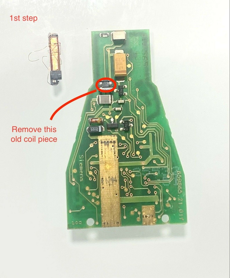 2 NEW MERCEDES C, E, S-CLASS, CLK, CLS Antenna Coil Transponder Key FOB ...