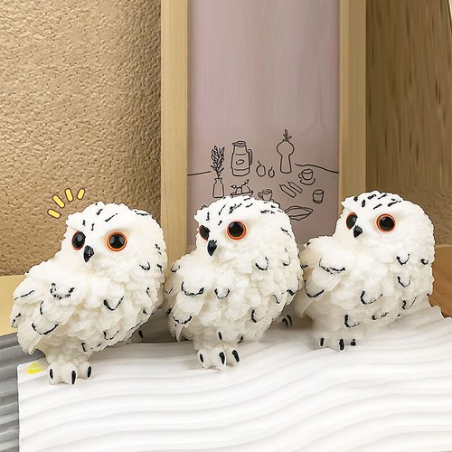 1PC Owl Mochi Soft Rubber Toy Owl Pinching Slow Rebound Decompression ...