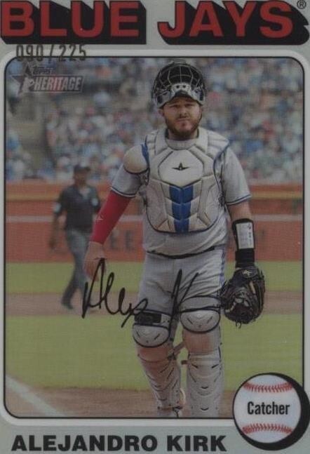 2024 Topps Heritage High Number - Alejandro Kirk #186 Chrome Silver ...