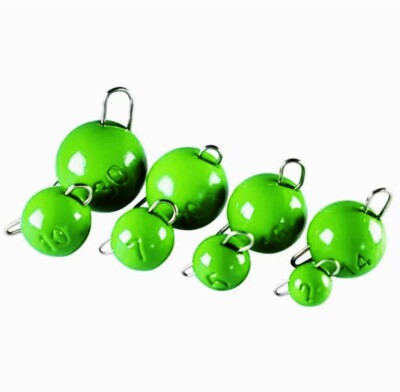 Tungsten Green Neon Cheb Cheburashka Fishing Weights 2g 3g 5g 7g - 3pcs ...
