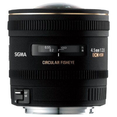 Sigma 4,5 mm / 2,8 EX DC HSM circular Fisheye Objektiv für SONY A-Mount ...