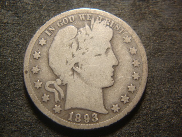 1893-S Bold Rims Barber Liberty Half Dollar Decent Coin IAX | eBay