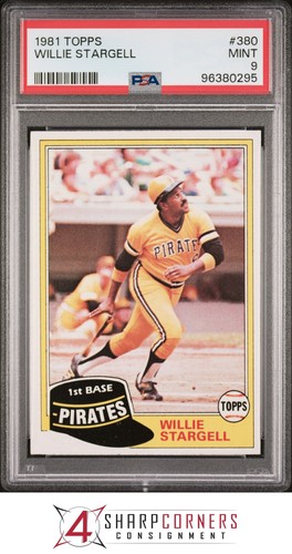 1981 TOPPS #380 WILLIE STARGELL PIRATES HOF PSA 9 B4141983-295 | eBay