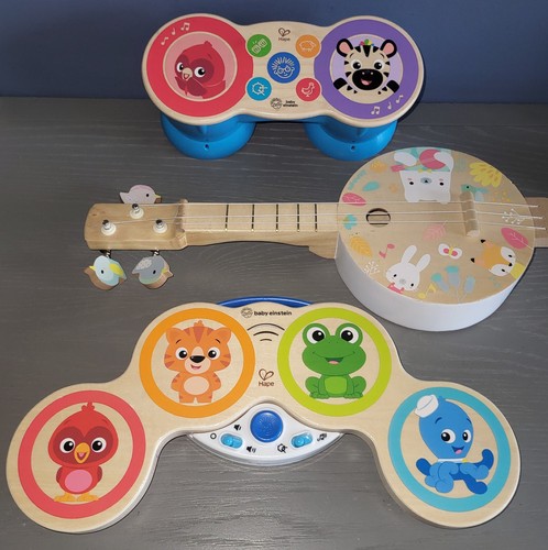 Baby Einstein Upbeat Tunes Magic Touch Drum Bongo Musical Instrument ...