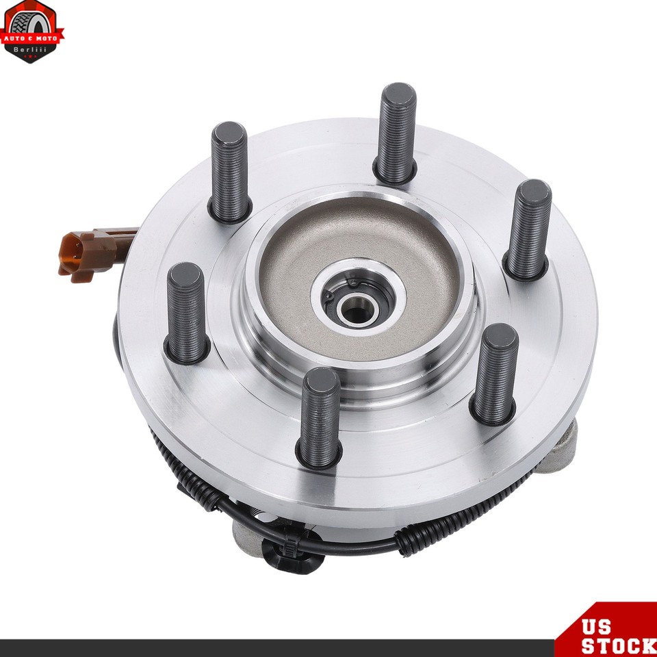 2PCS Front Wheel Bearing Hub Assembly 6 Lugs w/ ABS For Ford F-150 4WD ...