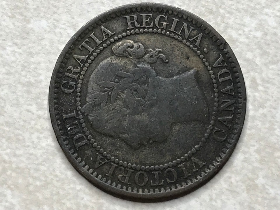 1859 Large Cent 1 One Penny Canada Canadian Copper Foreign Coin F61 | eBay