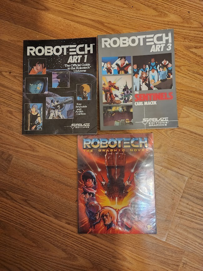 Robotech Book Lot – Art 1, Art 3, Graphic Novel | Vintage Sci-Fi Anime ...