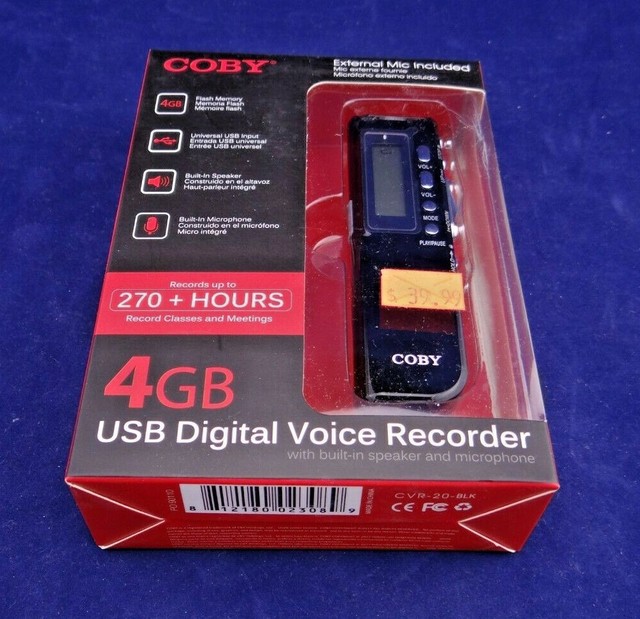 Coby 4gb USB Digital Voice Recorder for sale online | eBay