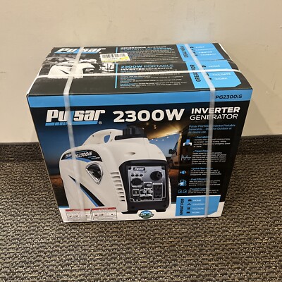 Pulsar 2300 Watt Portable Gas Powered Super Quiet Inverter Generator ...