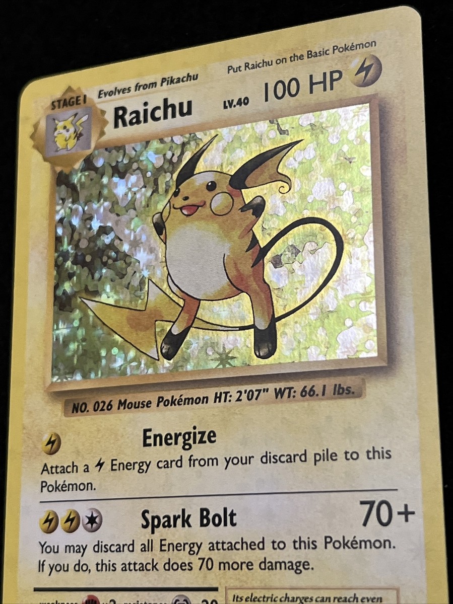 Raichu Evolution Card