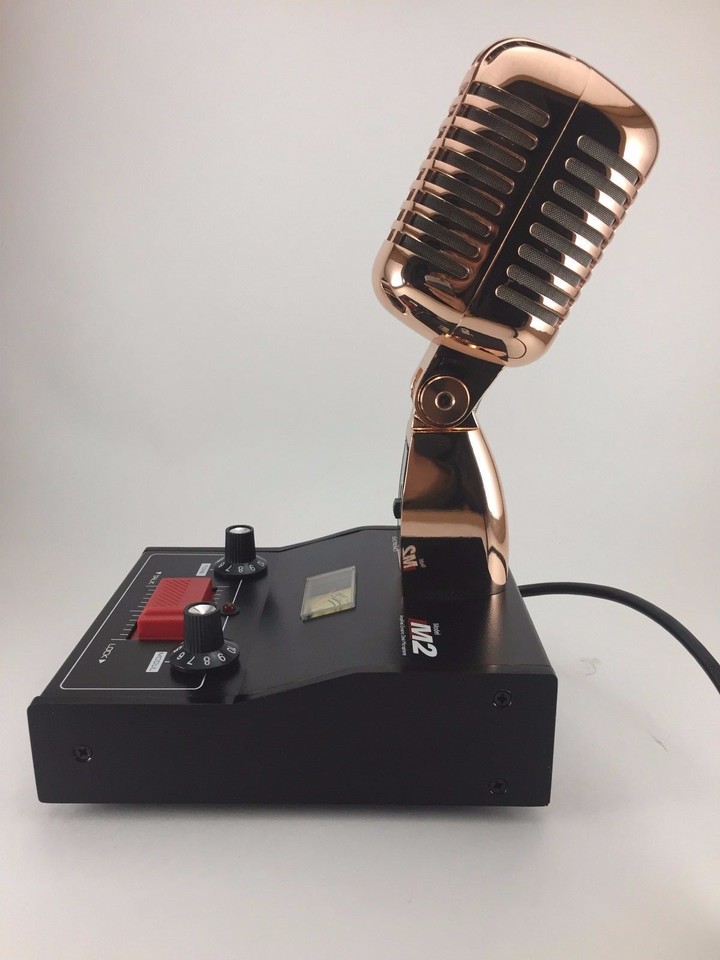 5 PIN Cobra 2000GTL GOLD DELTA M2 AMPLIFIED POWER BASE MICROPHONE CB ...