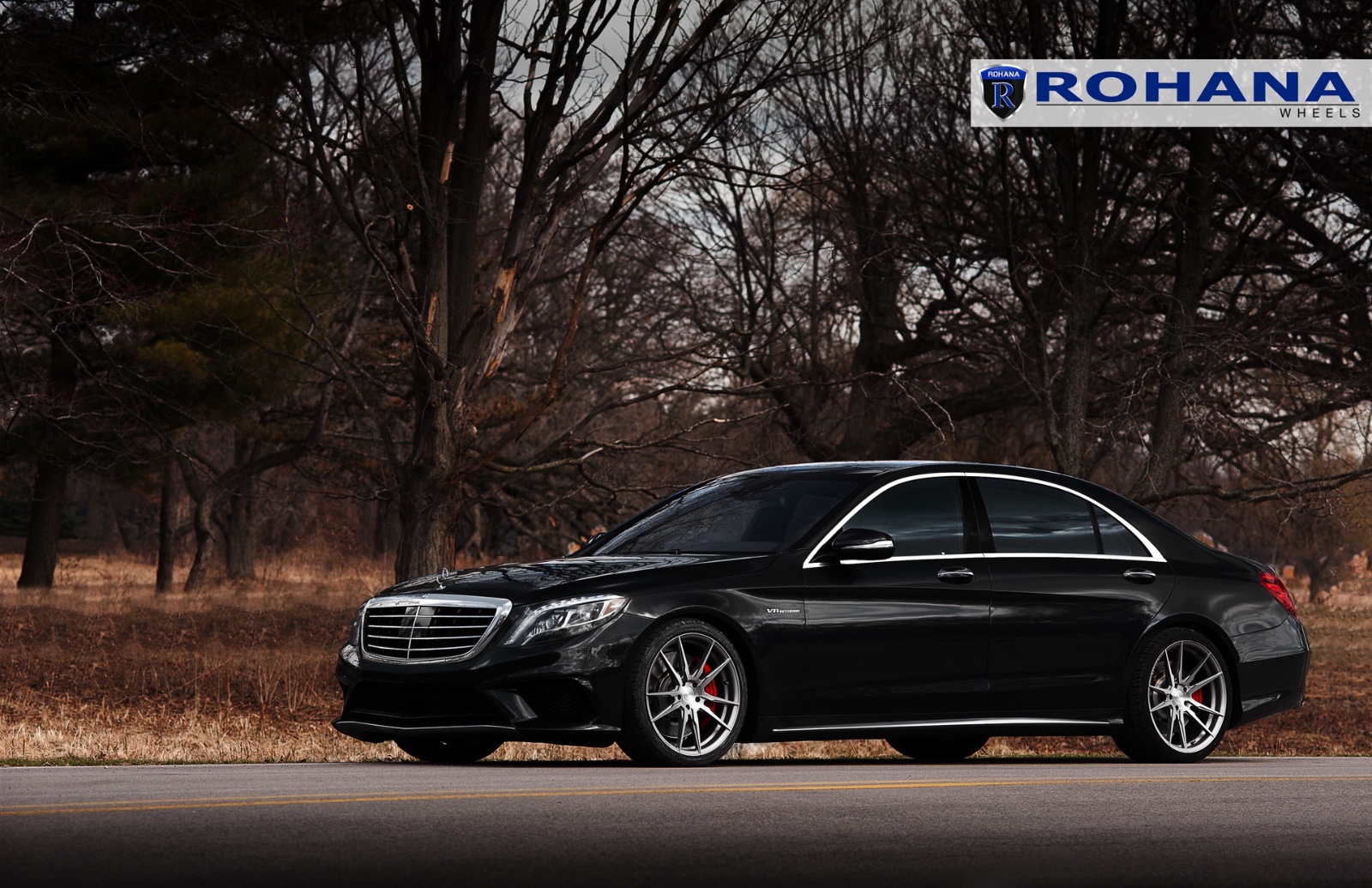 22” ROHANA RF2 BRUSHED TITANIUM CONCAVE WHEELS MERCEDES W222 S550 S560 ...
