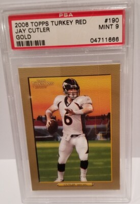 2006 Topps Turkey Red Jay Cutler Gold 49/50 PSA 9 Mint #190 | eBay