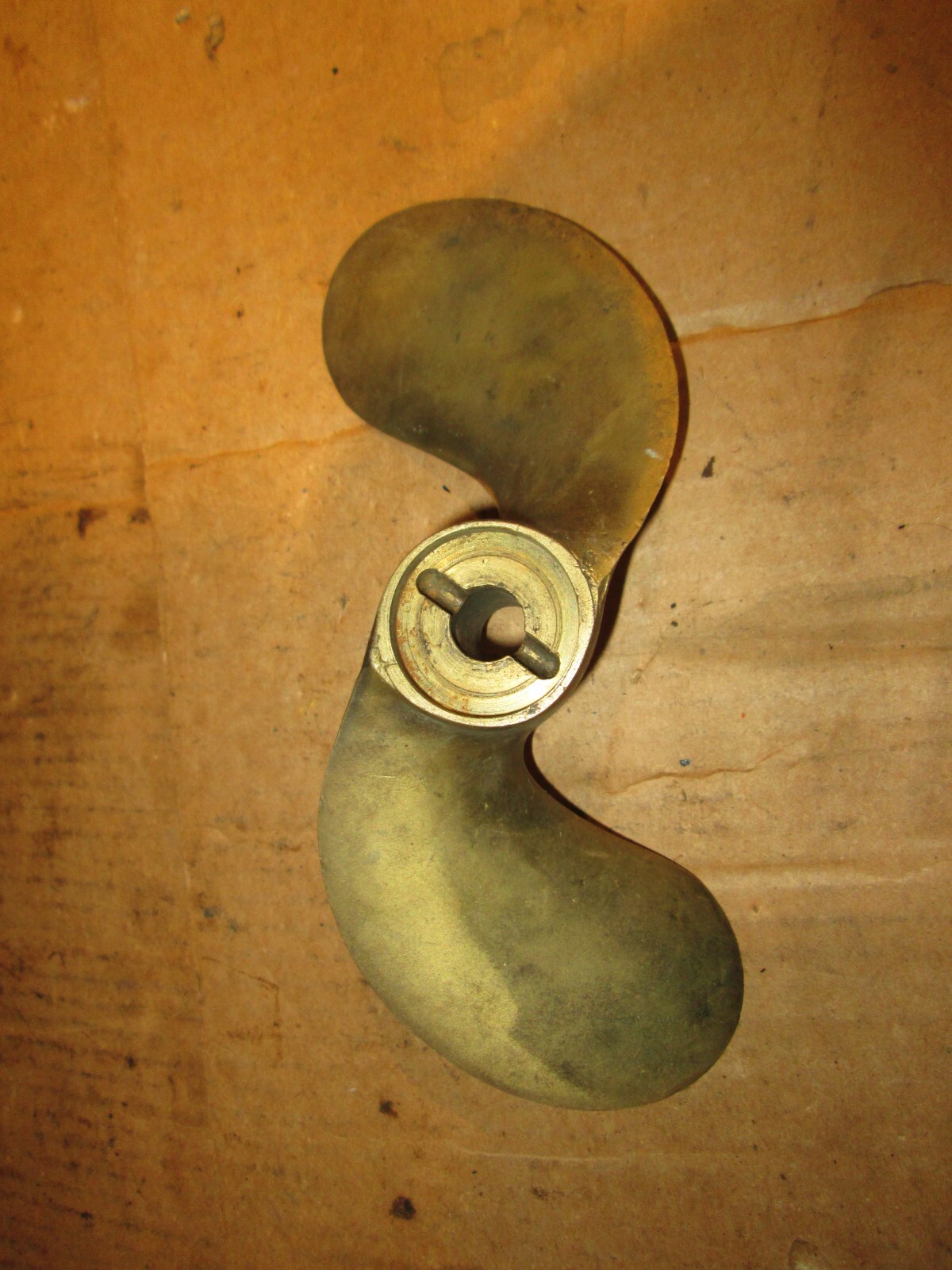 Michigan Wheel Brass Left Handed 7.5" Shaft 2 Blade Prop Propeller | eBay
