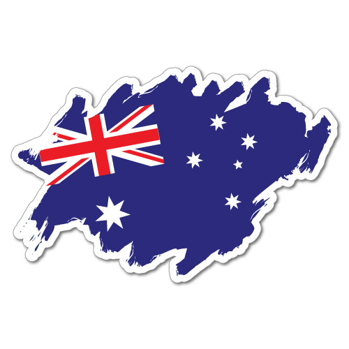 Aussie Flag Scribble Sticker Aussie Car Flag 4x4 Funny Ute #5973EN | eBay