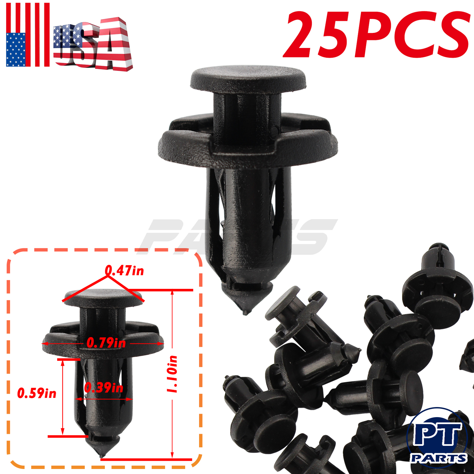 25pcs Bumper Retainer Push Clips For 90914-0007 909140007 Subaru ...