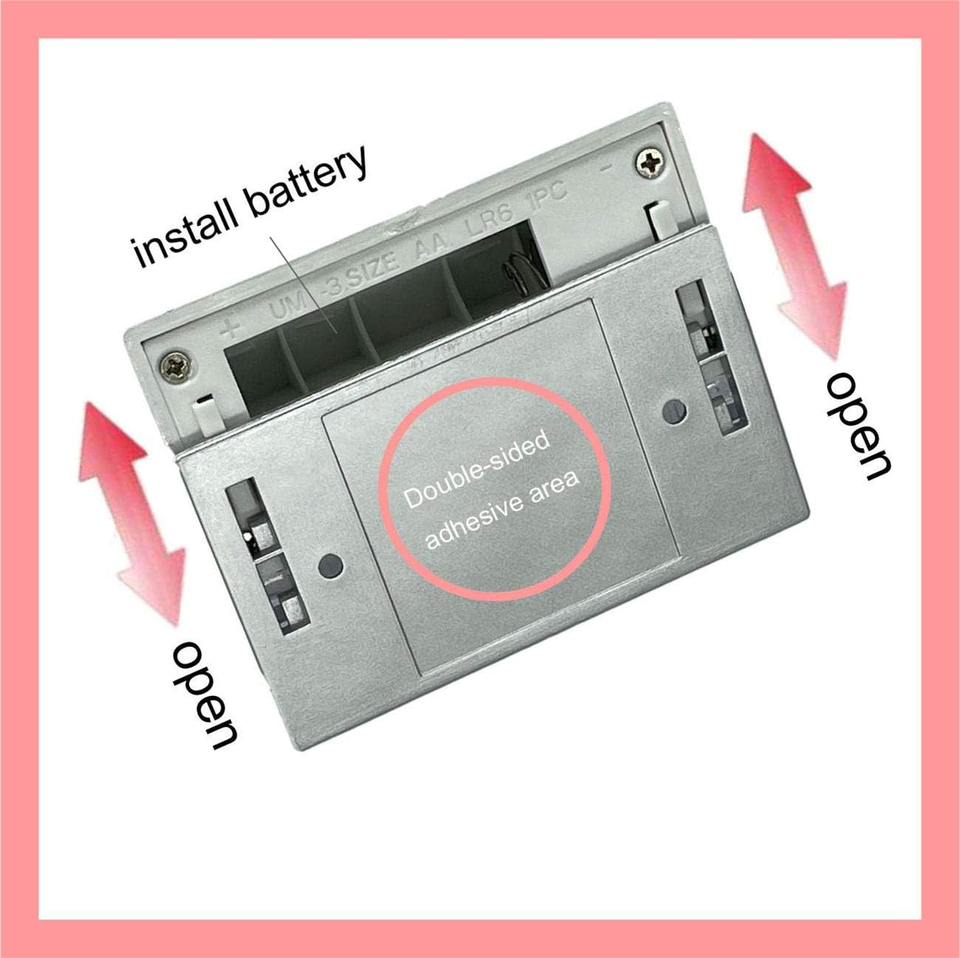 Home Keyhole Infrared PIR Wireless Auto Sensor Motion Detector LED ...