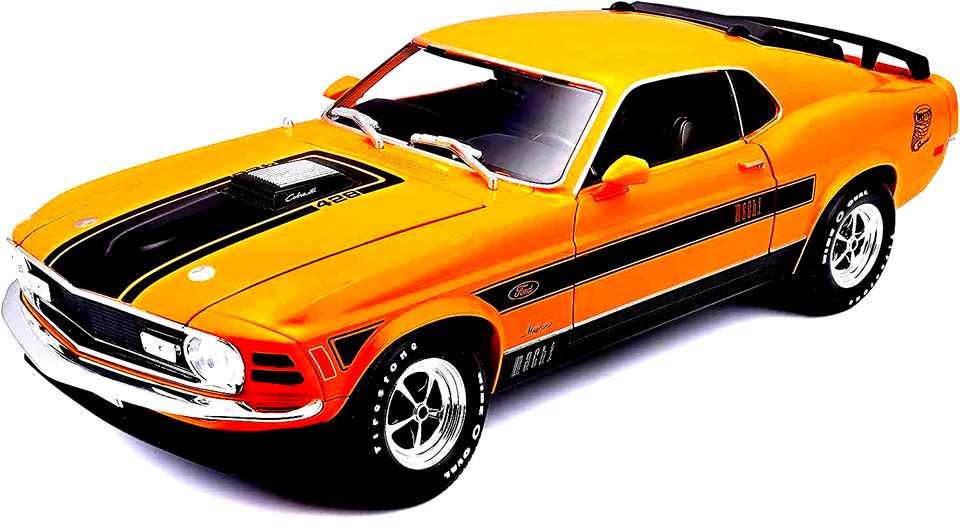 1970 FORD MUSTANG MACH 1 428 COBRA JET 1:18 SCALE DIE-CAST MODEL CAR ...