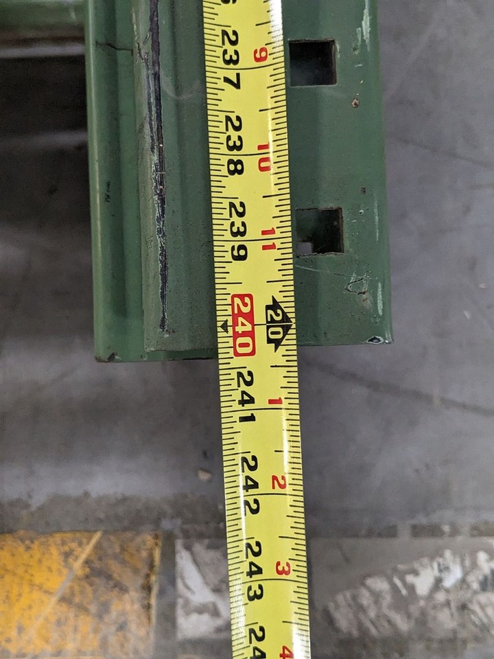 20 FT X 42 IN TEARDROP UPRIGHT GREEN PALLET RACKING T200590 | eBay
